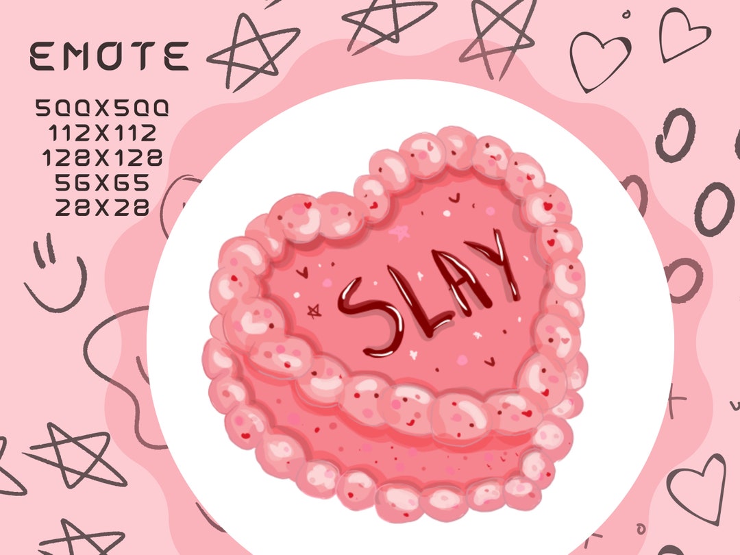 Slay Cake Emote Meme Emote Funny Twitch Emote Twitch Discord Funny ...