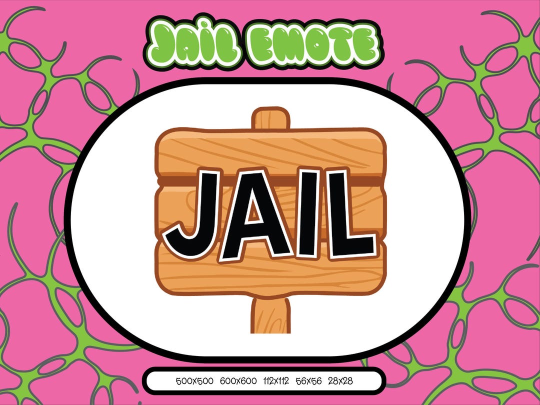 Jail Meme Emote | Emote | Meme Emote | Twitch Emote | Discord Emote ...