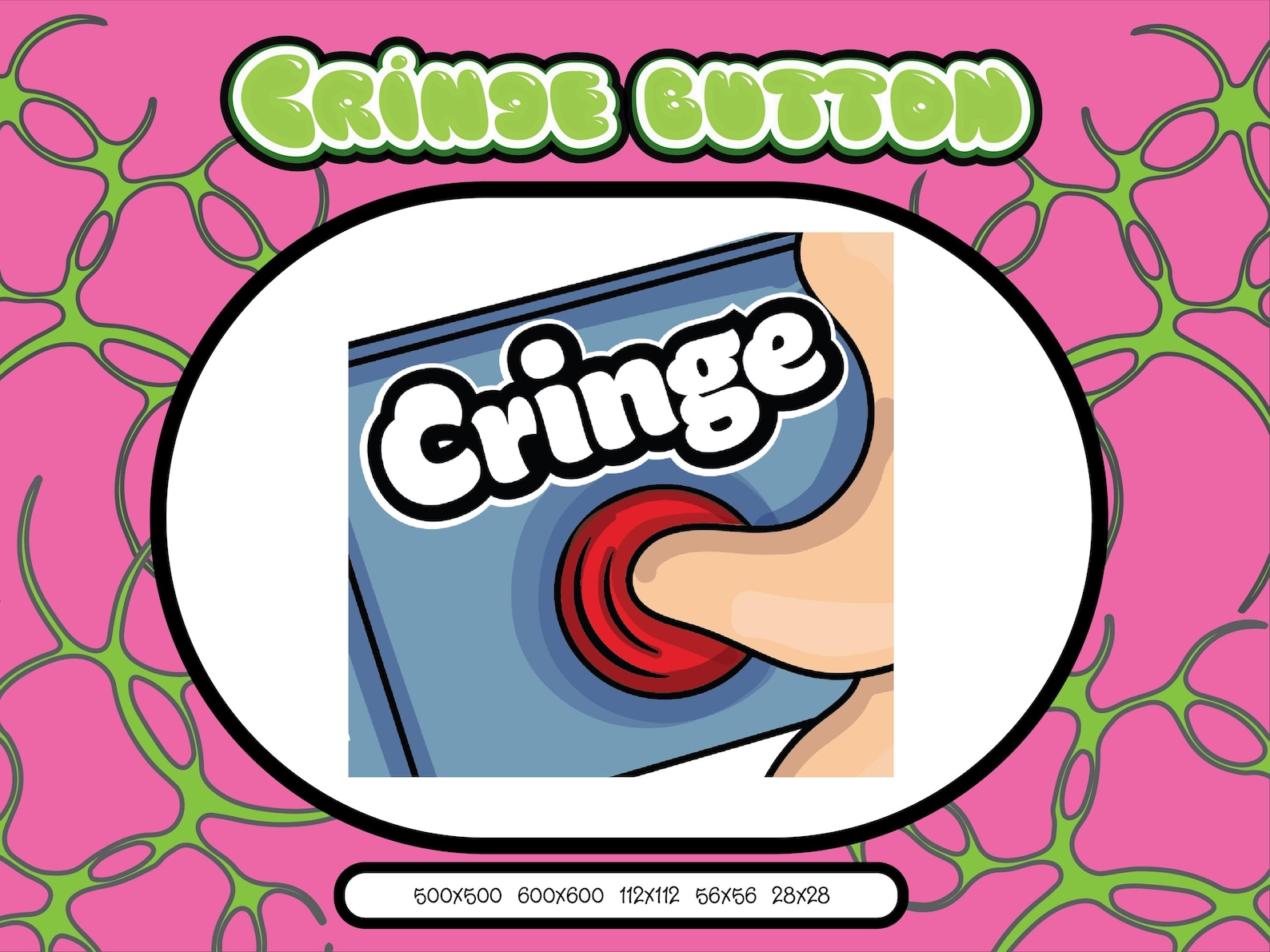 NEW VERSION Cringe Button Emote | Twitch Emote | Discord Emote | Emote | Funny Emote | Twitch ...