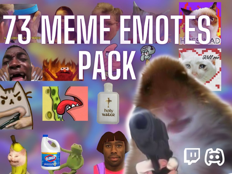 73 meme emotes pack Meme emotes Twitch discord emotes - Etsy México