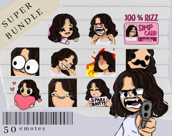 SUPER DEAL 60 Meme Emote Bundle Meme Emotes Cute Emotes Twitch Emotes ...