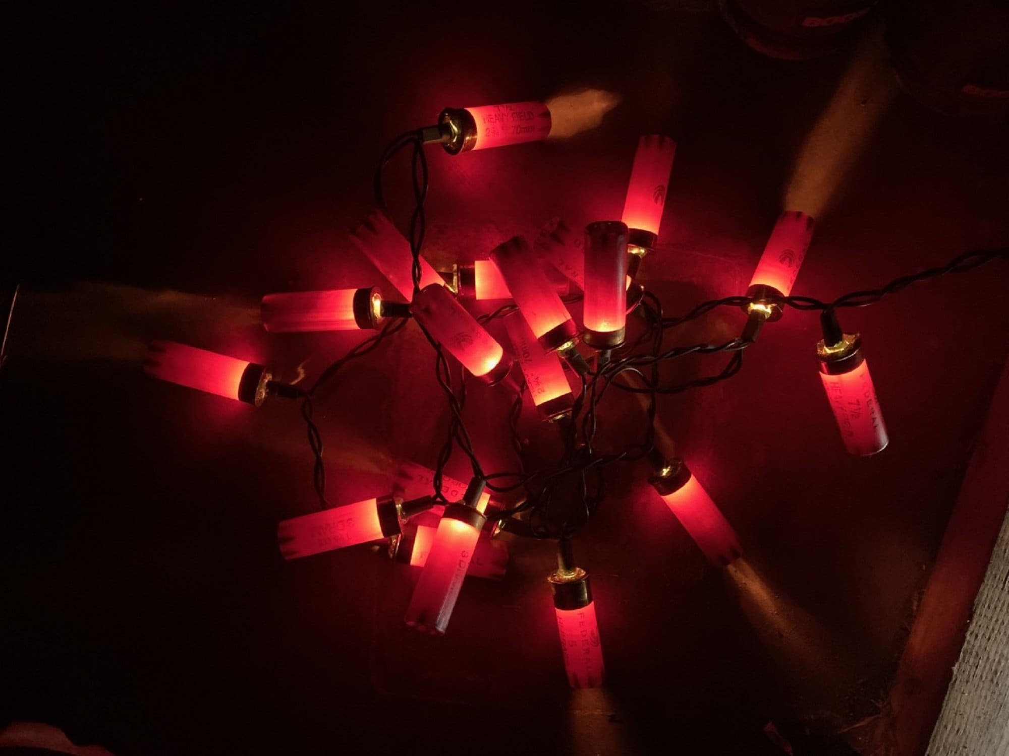 Shotgun Shell String Lights: Handmade Man Cave Decor - Etsy