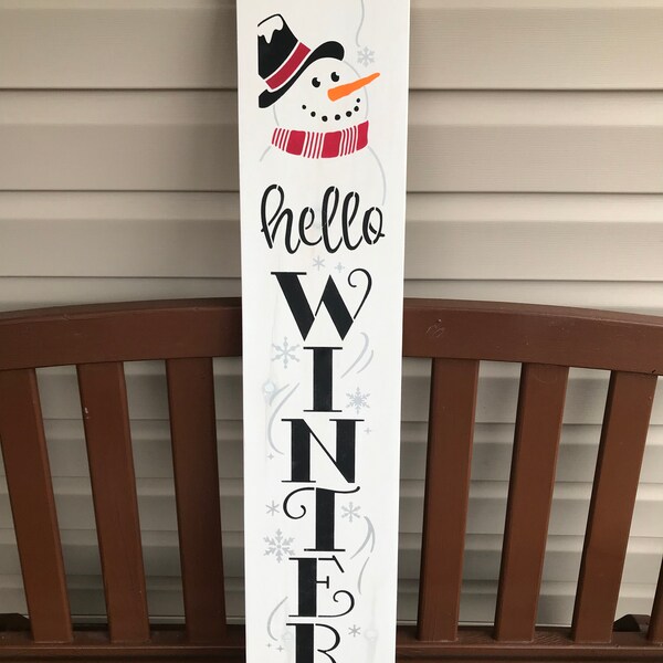 Snowman Porch Signs - Etsy