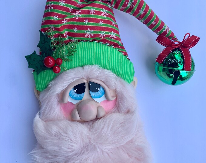 Elf Wreath Attachment, Christmas Wreath Attachments, Whimsical Holiday ...
