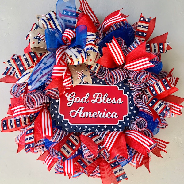 Veterans Day Wreath - Etsy