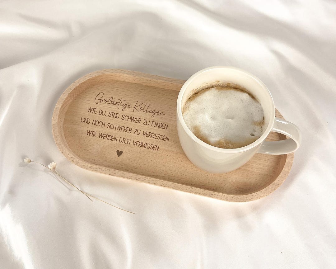 Personal Farewell Gift Thank You Colleague | Wooden Tray Engraving ...