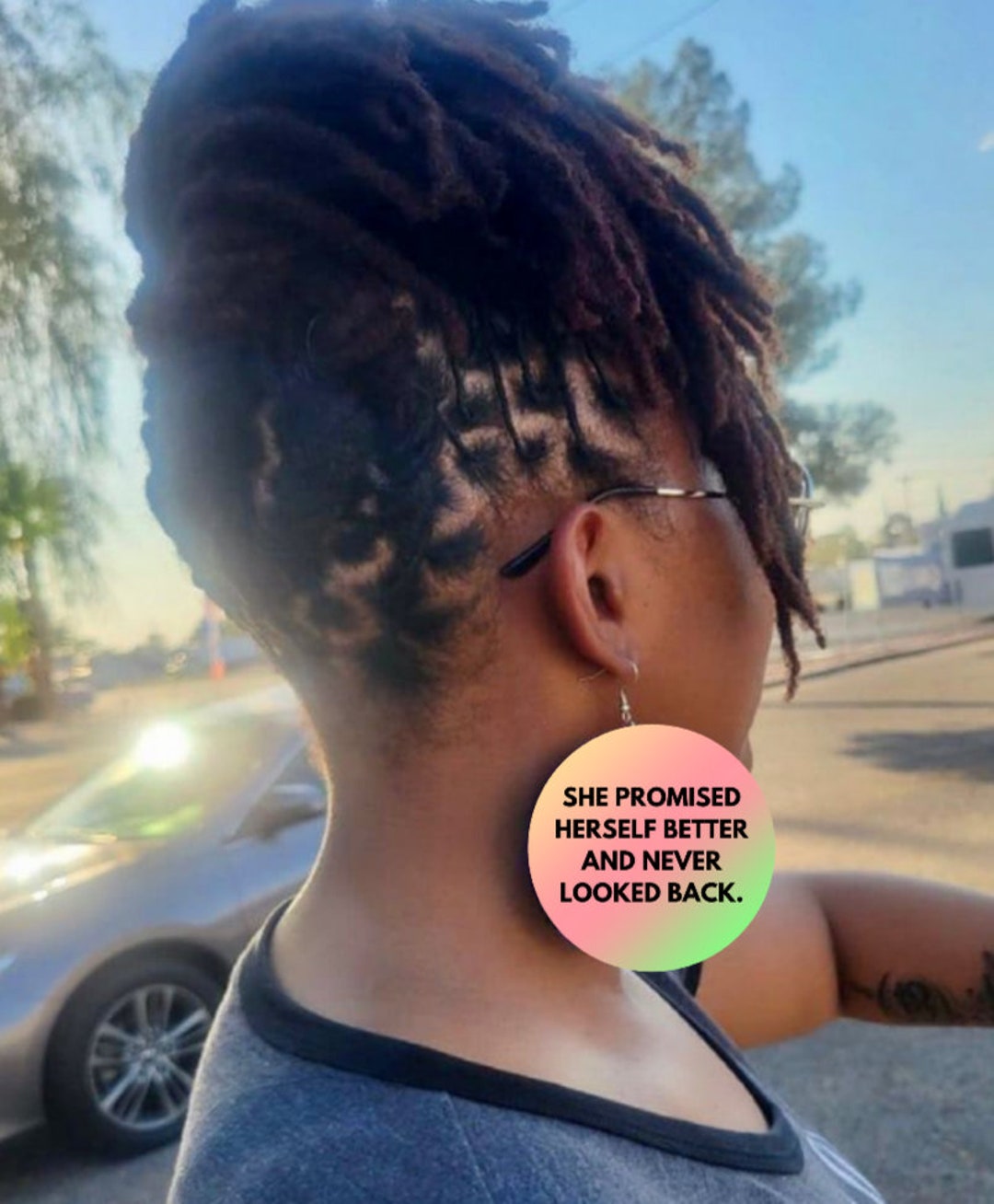 She Promised Herself Earrings, Affirmations, Motivational ...