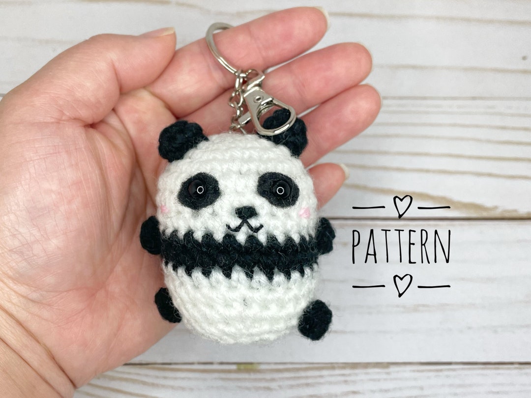 Pattern - Crochet Panda Keychain Pattern - PDF - Etsy