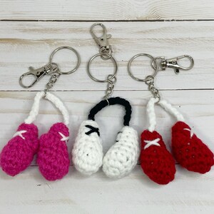 Crochet Boxing Gloves, Boxing Glove Keychain - Etsy