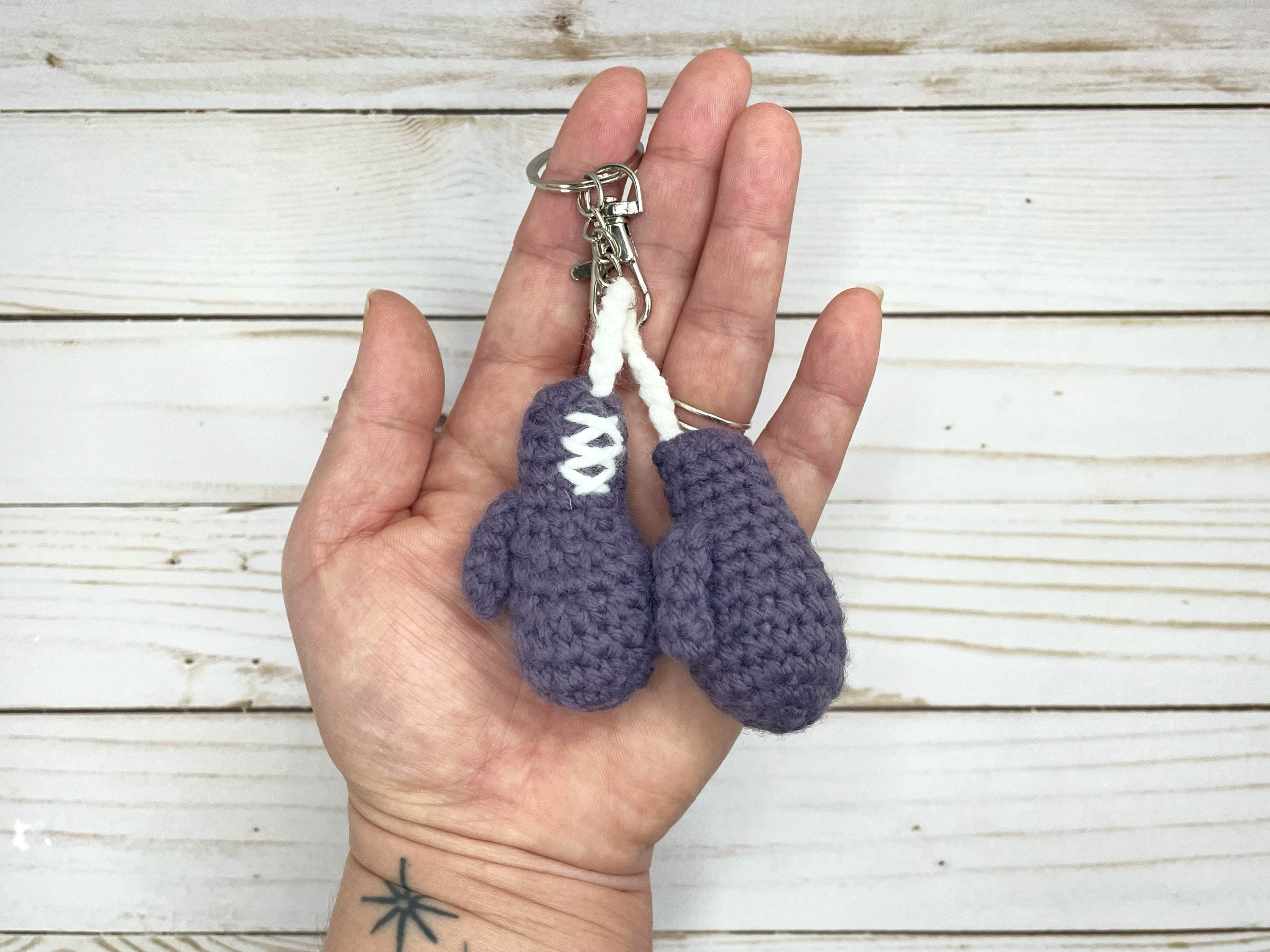 Crochet Boxing Gloves, Boxing Glove Keychain - Etsy