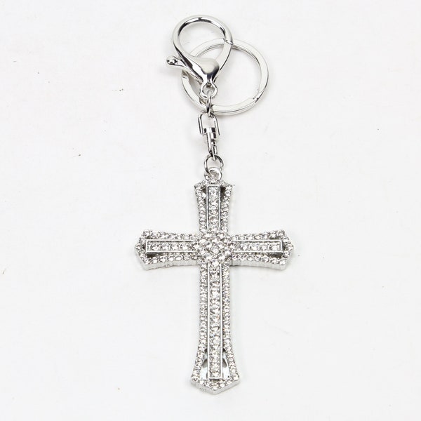Cross Keychain - Etsy