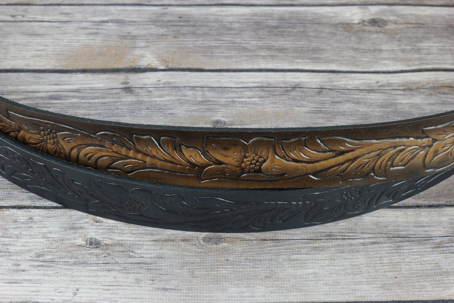 Floral Filigree Leather Belt Hand Tooled Leather Belt - Etsy