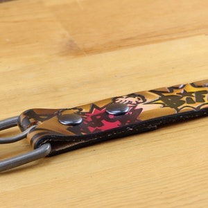 Comic Book Tooled Leather Belt, Superhero Adjustable Belt, Made in the ...