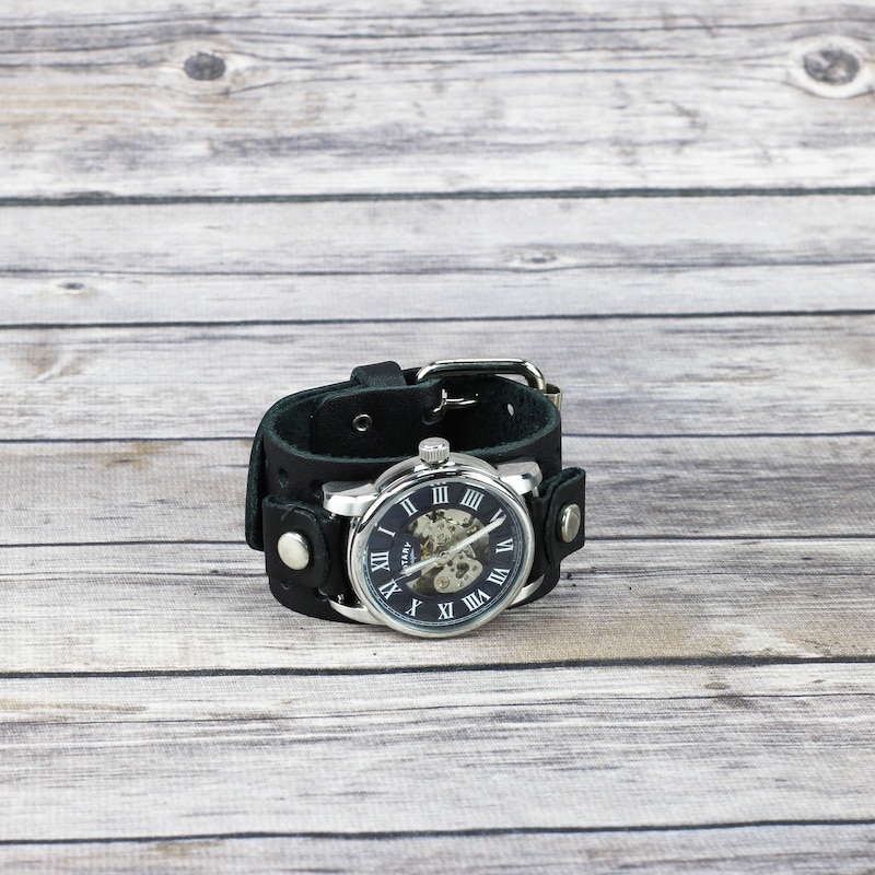 Leather Wrist Cuff - Etsy