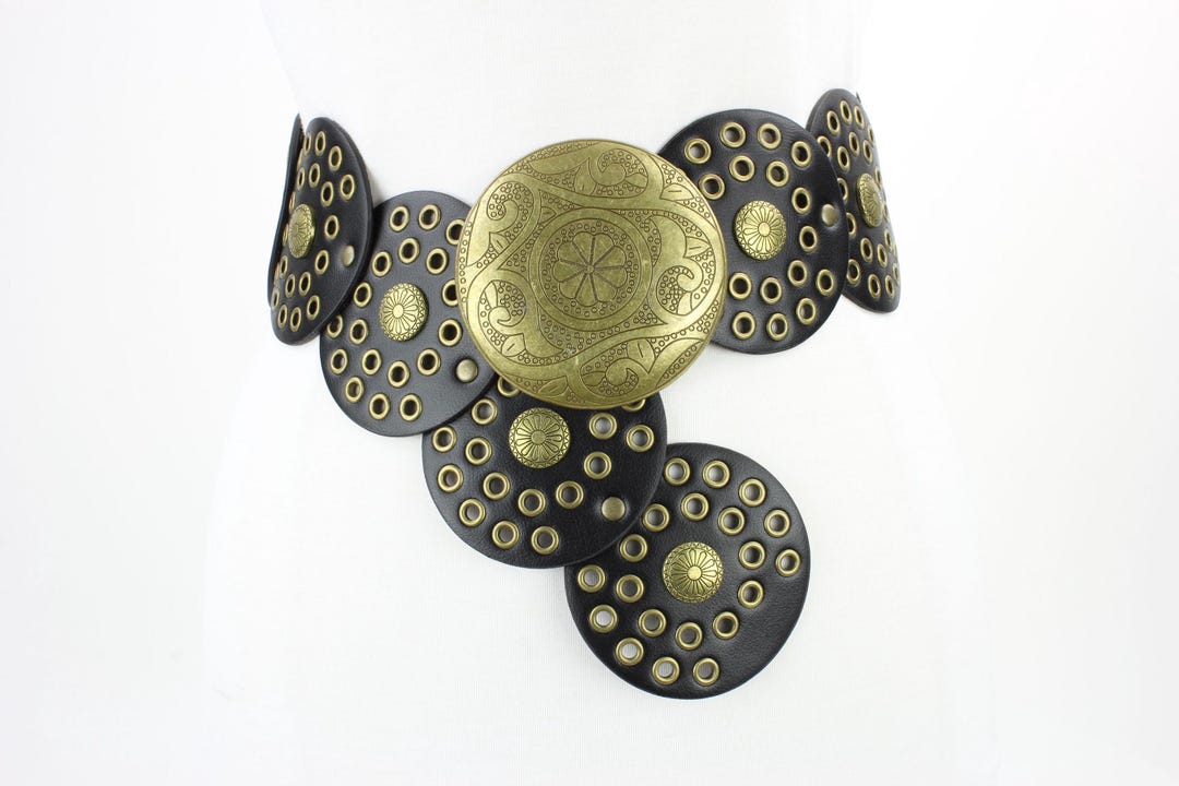 Western Disc Belt, Modern Western Women's Accessory, Leather Adjustable ...