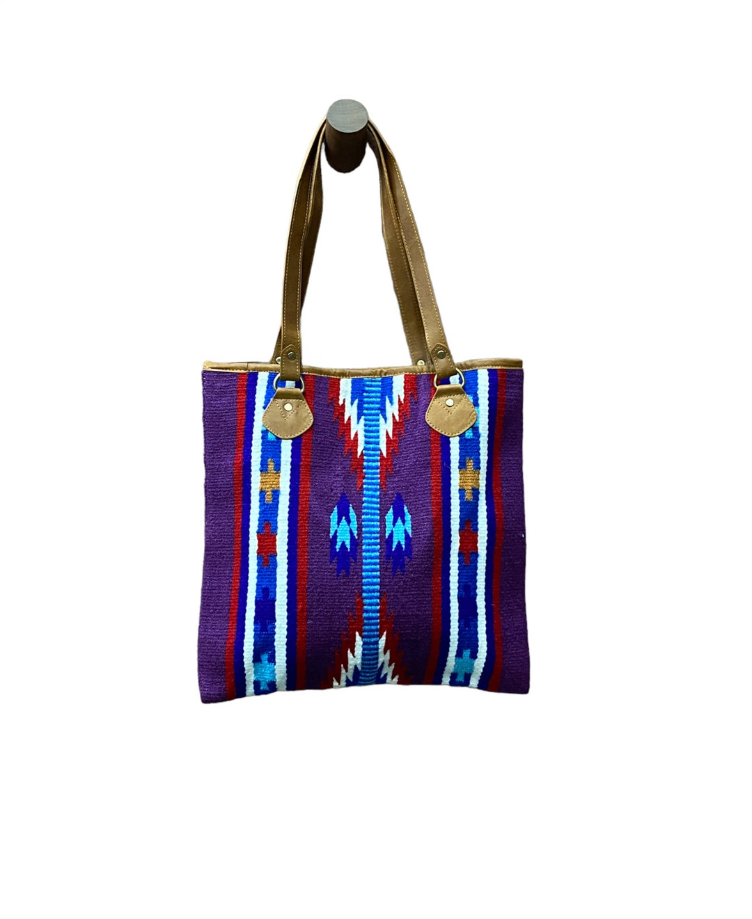 Southwestern Style Tote Bag, Colorful Blanket Bag, Modern Western ...