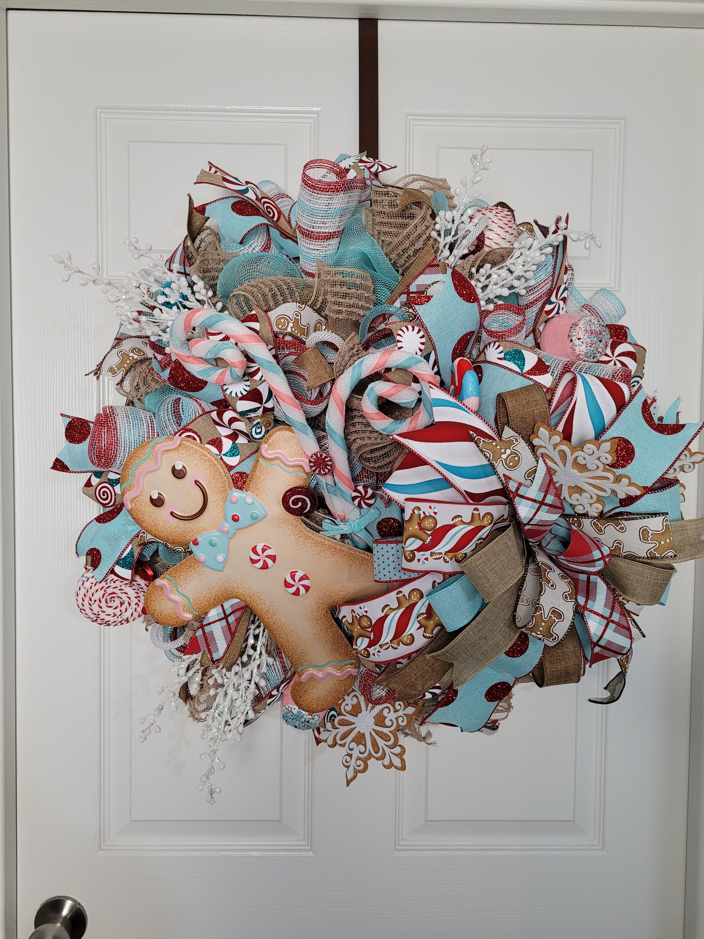 Gingerbread Man Wreath - Etsy