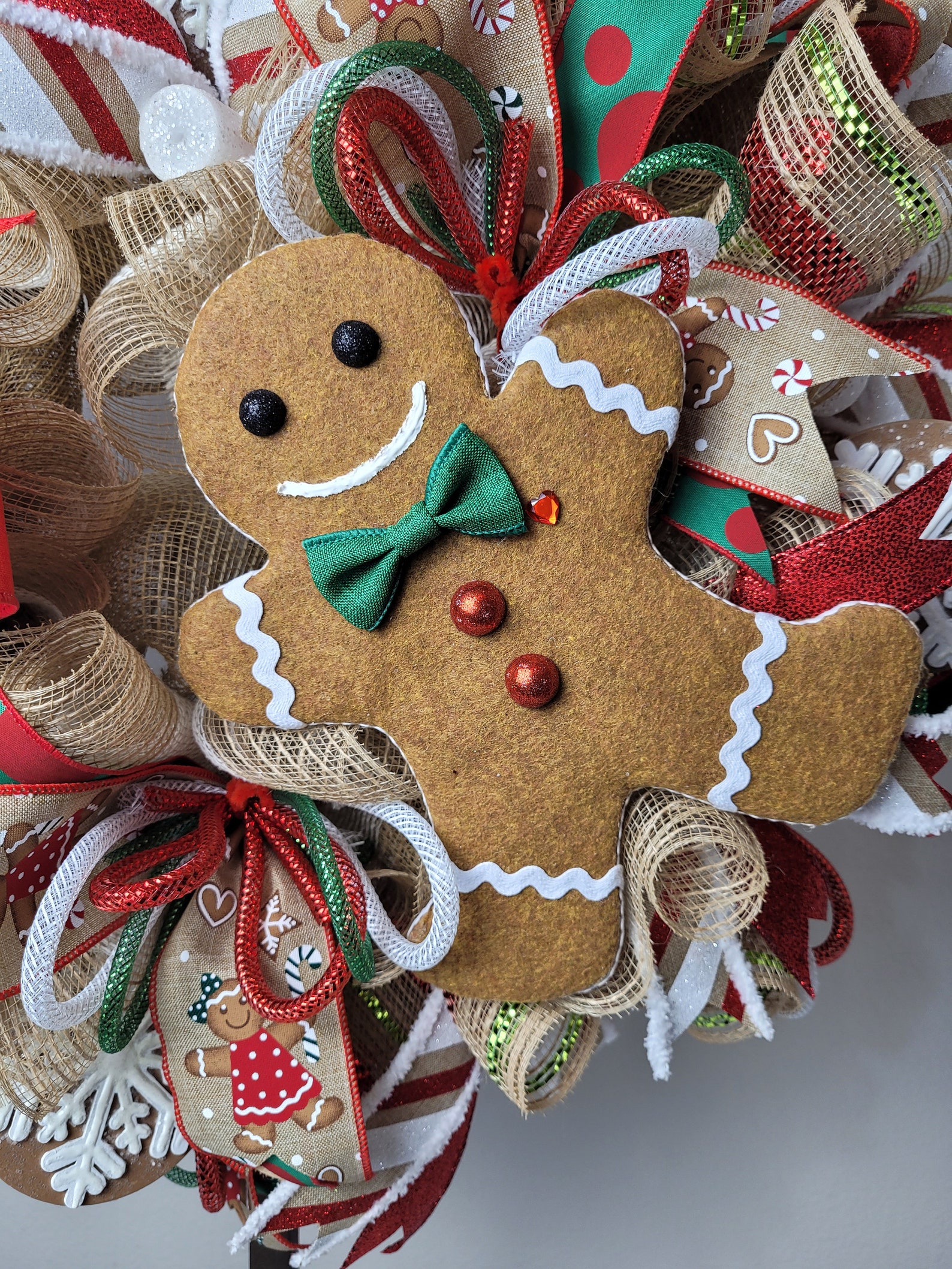Gingerbread Man Wreath - Etsy