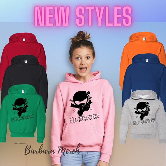 Ninja Kids Hoodie Ninja Shirt for Kids tv Inspired by Youtuber | Etsy