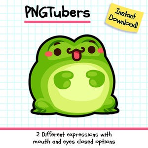 Frog Pngtuber, Kawaii Toad Vtuber Model for Twitch Streamers - Etsy
