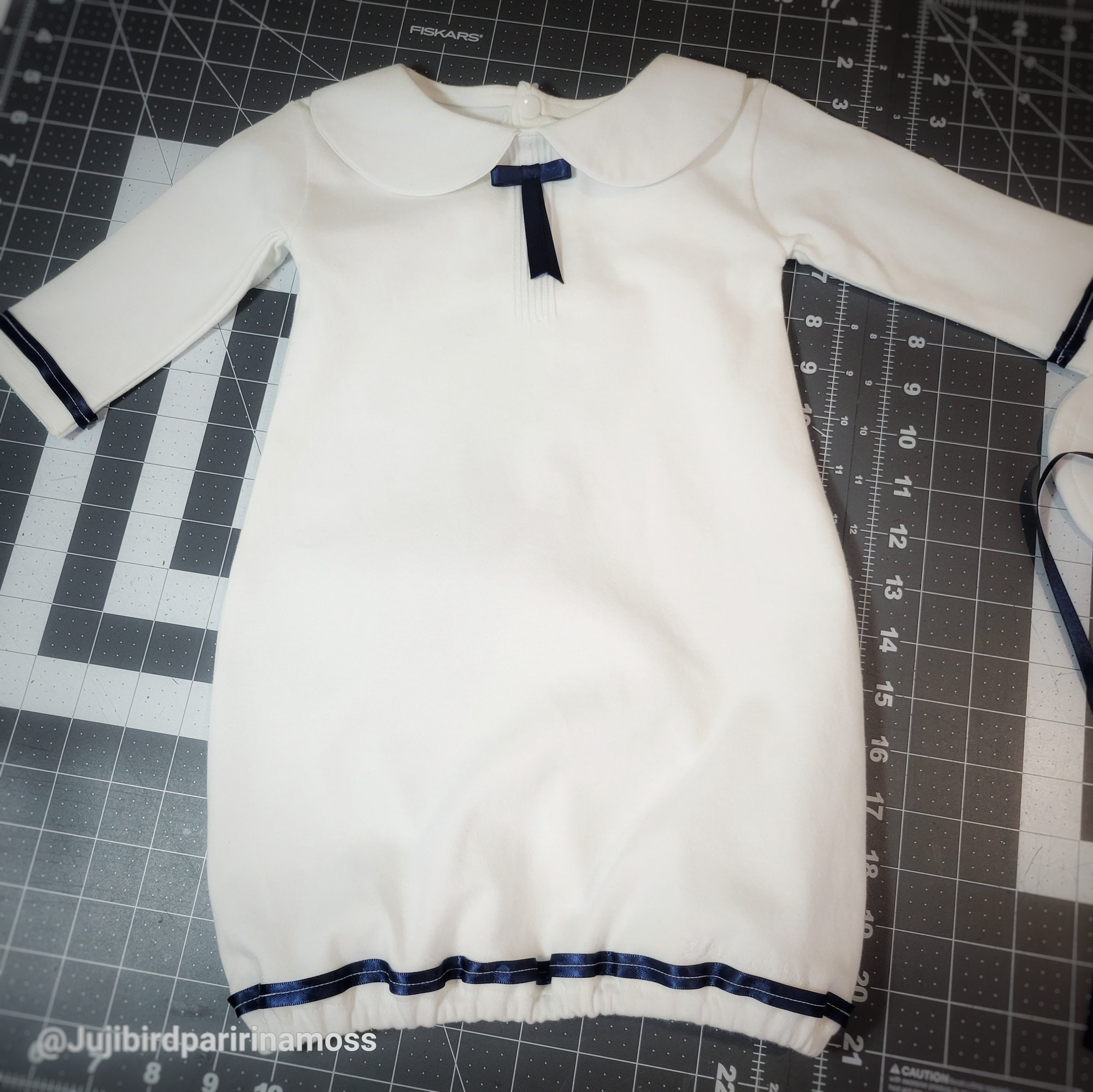White Outfit Newborn Baby Boy Girl, Custom Embroidery Heirloom Gown ...