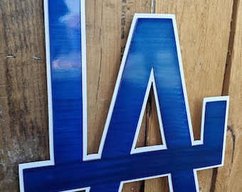 Los Angeles Dodgers Alternative Logo Metal Cutout - Etsy