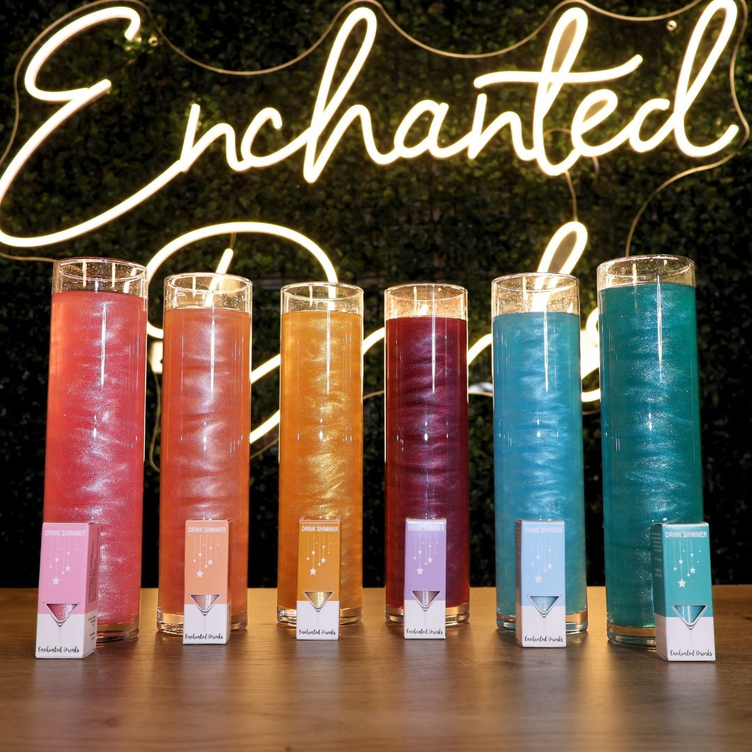 Edible Drink Shimmer | Perfect for Prosecco & Cocktails | 15 COLOURS ...