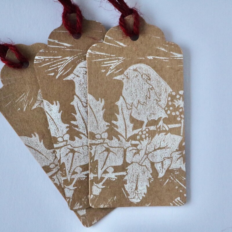 Linocut Christmas - Etsy