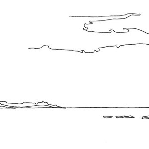 Gullane Bents & the Black Rocks [line Drawing] - Etsy