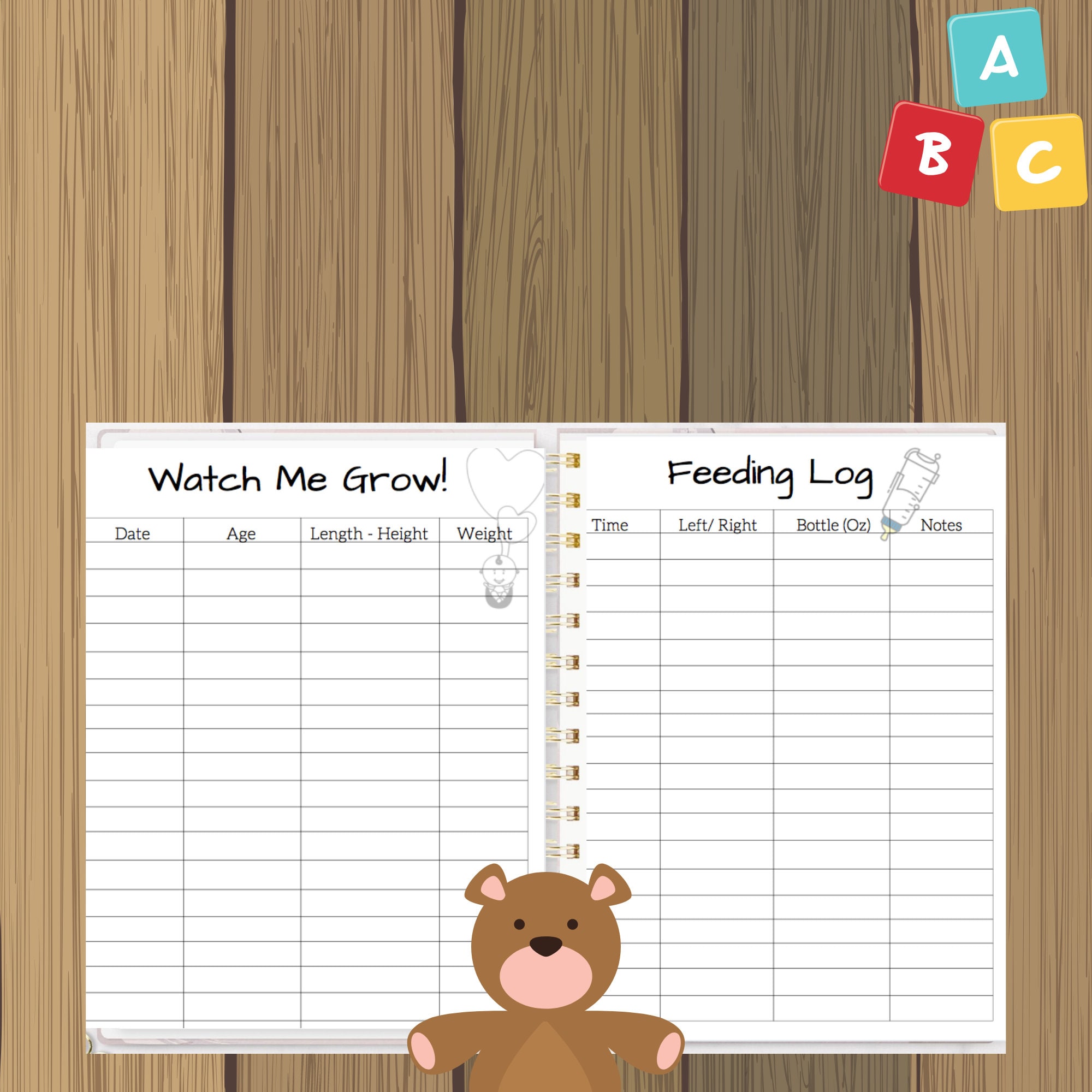 Newborn Care Journal Printable - Instant Download - Etsy