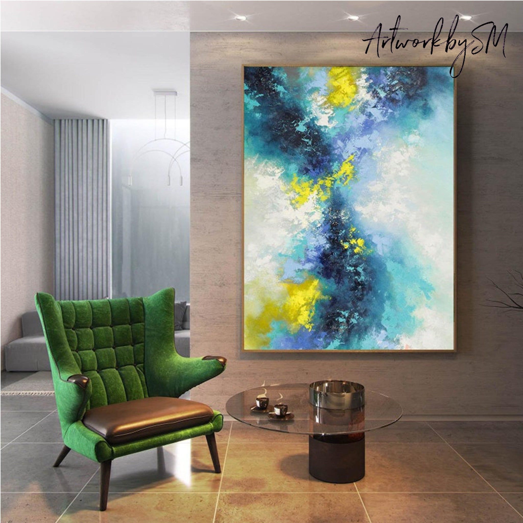 Original Abstract Canvas Art,Large Abstract Canvas Art,oil abstract ...