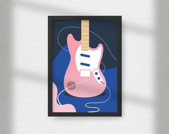 Fender Mustang Electric Guitar 01. PDF Plans Blueprint - Etsy