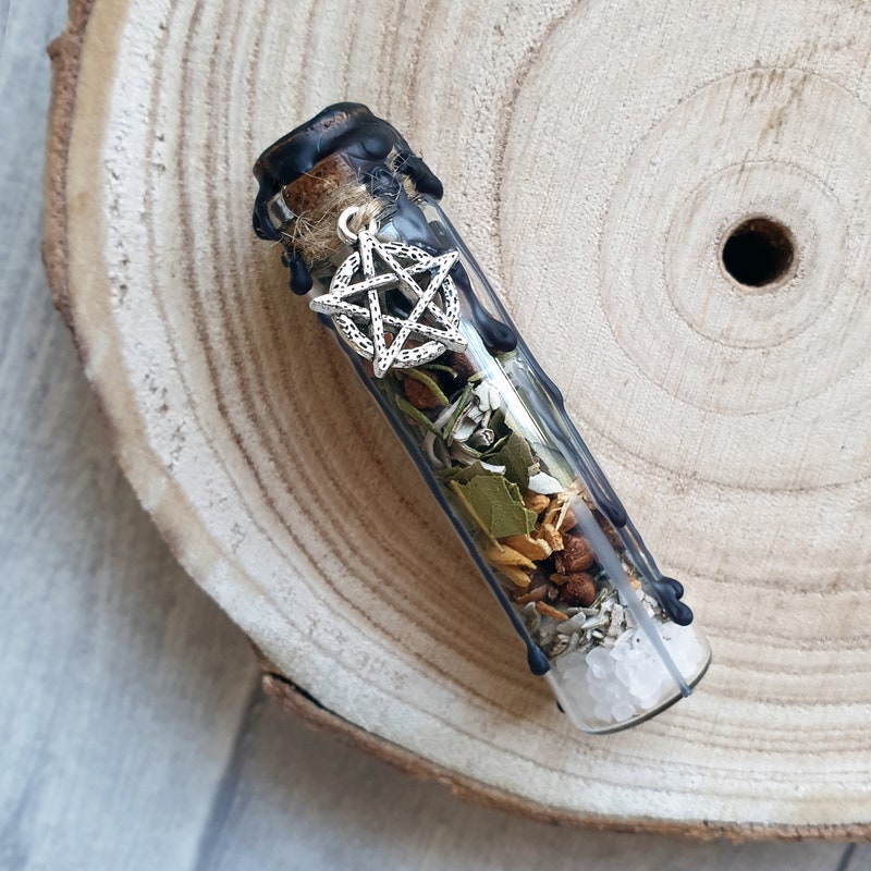 Protection Charm Bottle - Etsy UK