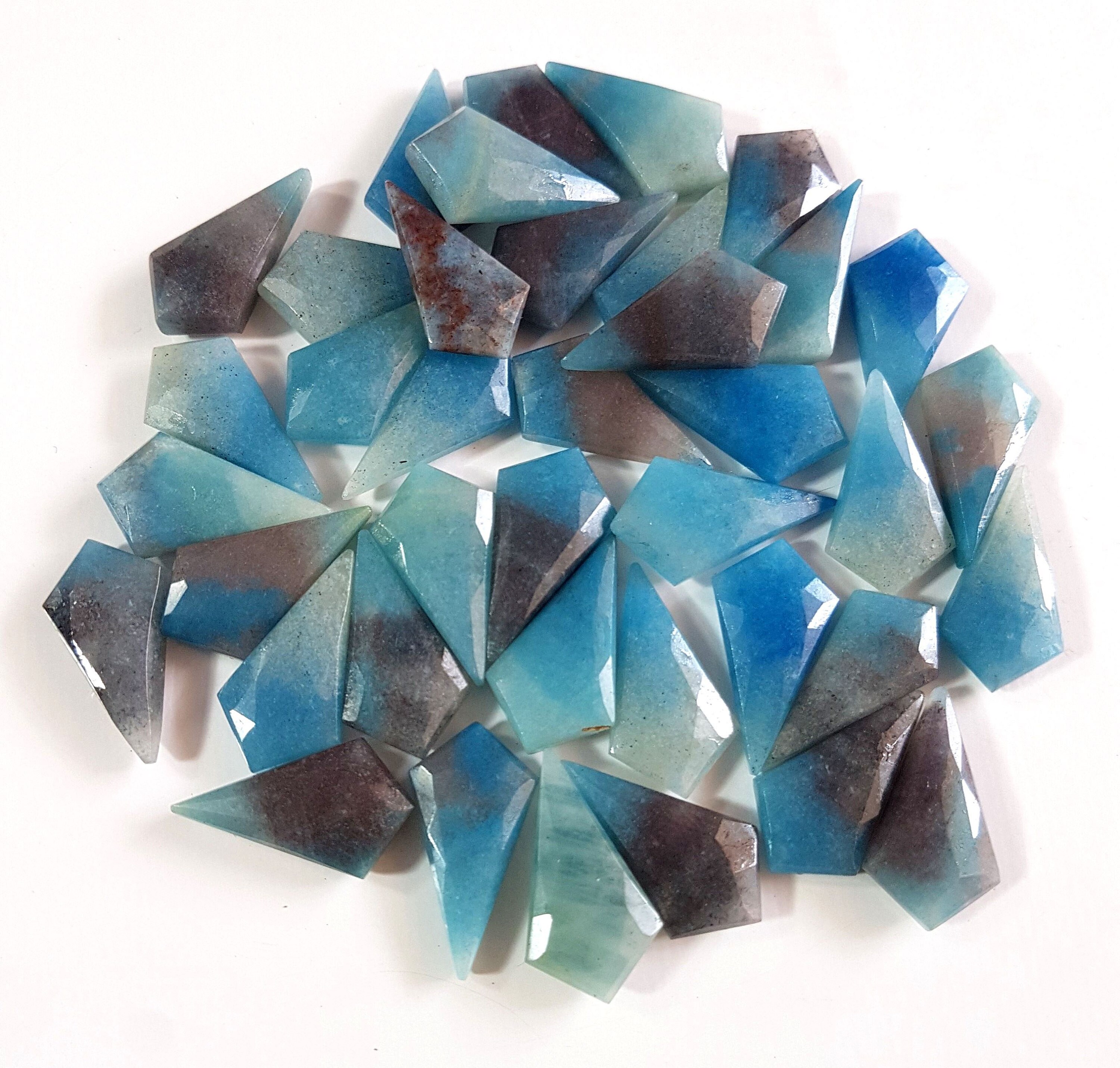 Amazing Natural Blue Calcite Gemstone Gemstone Faceted - Etsy