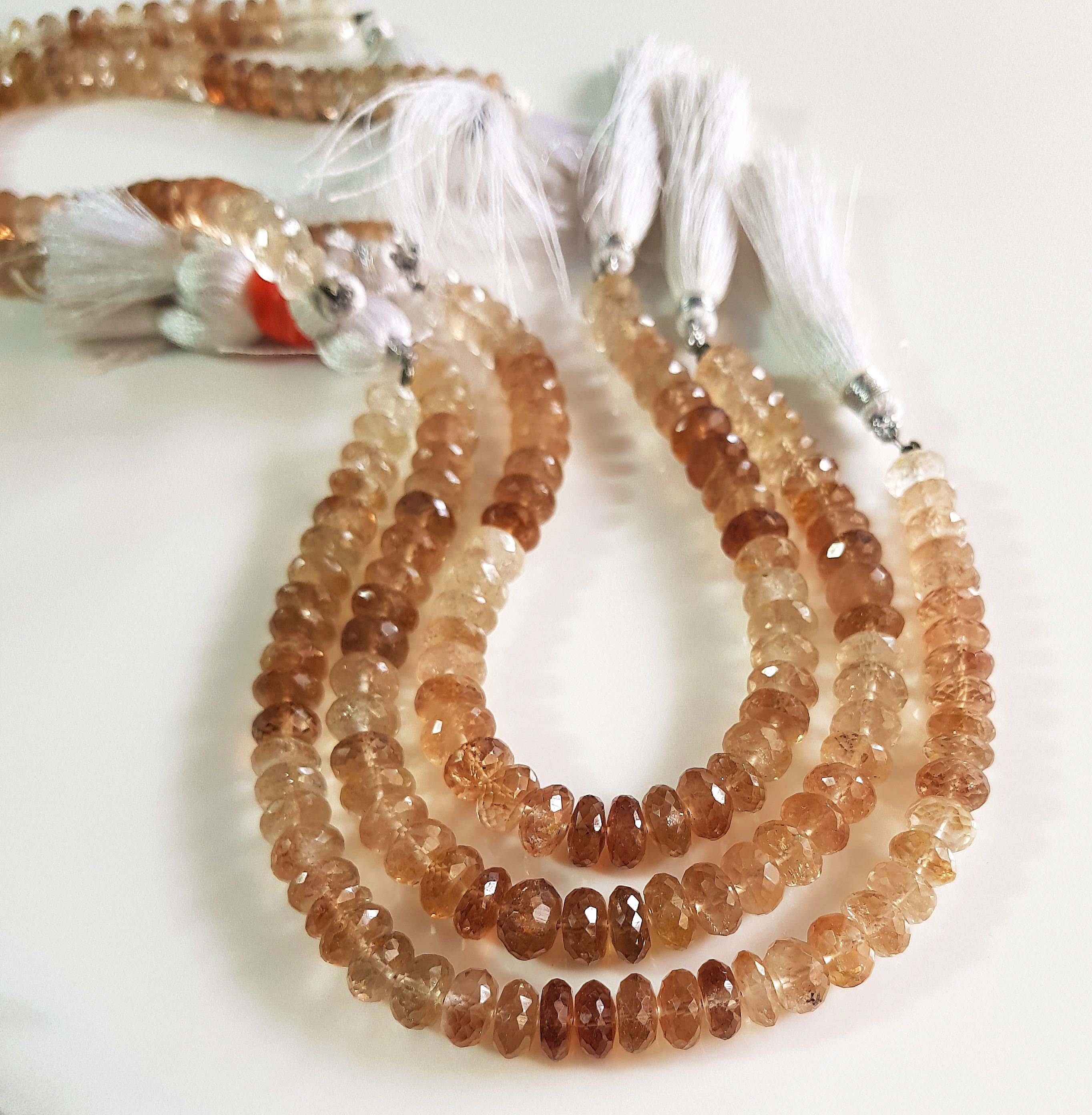 Natural Beer Quartz Gemstone Beer Quartz Faceted Roundels | Etsy