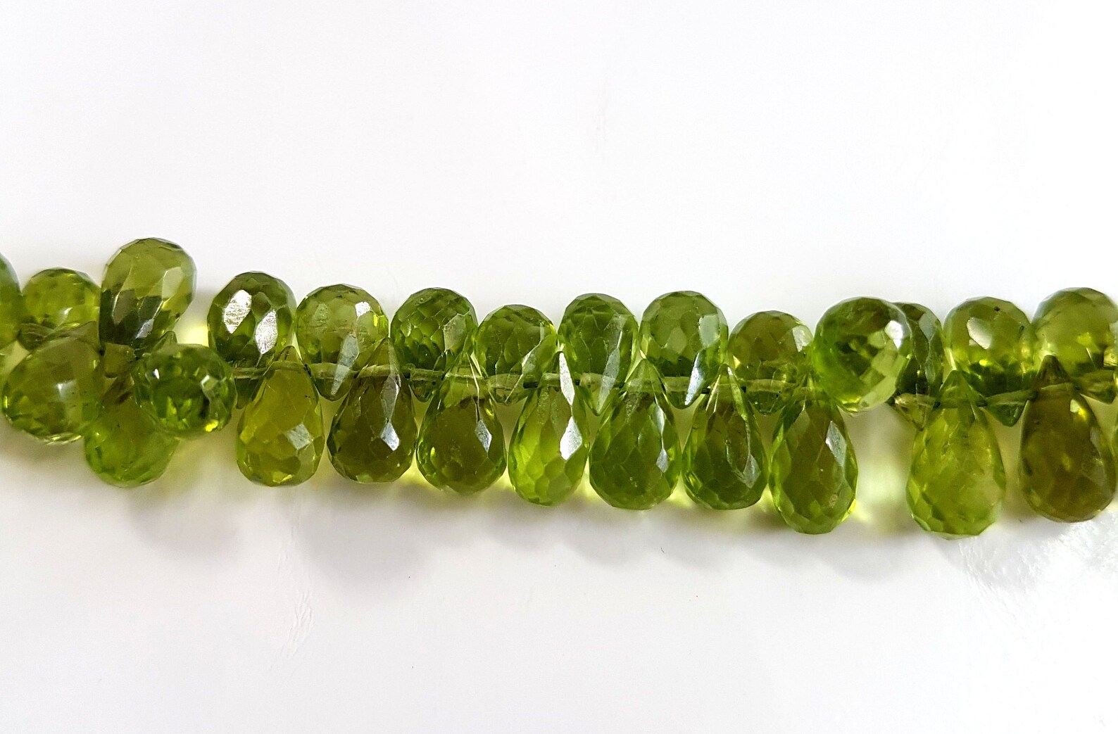 Natural Peridot Beads Gemstone Peridot Faceted Drops Shape - Etsy