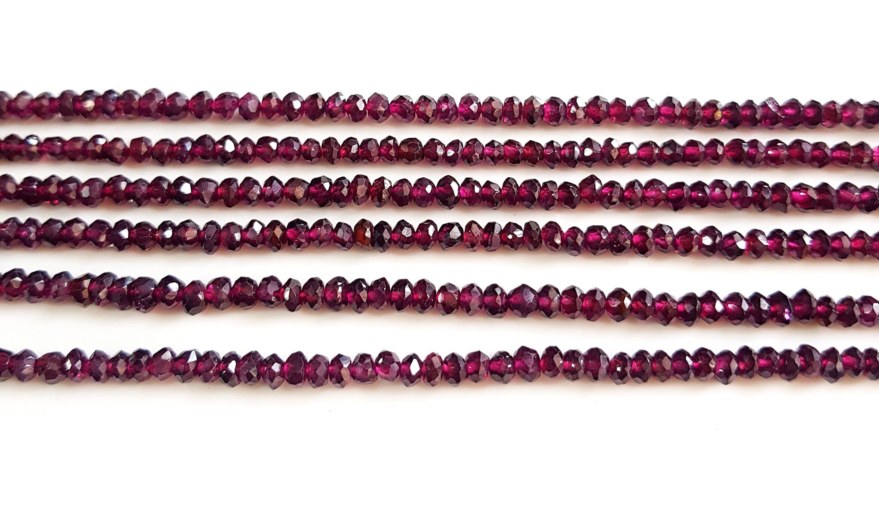 Natürliche Granat Edelstein Rodolite Granat facettierte - Etsy.de