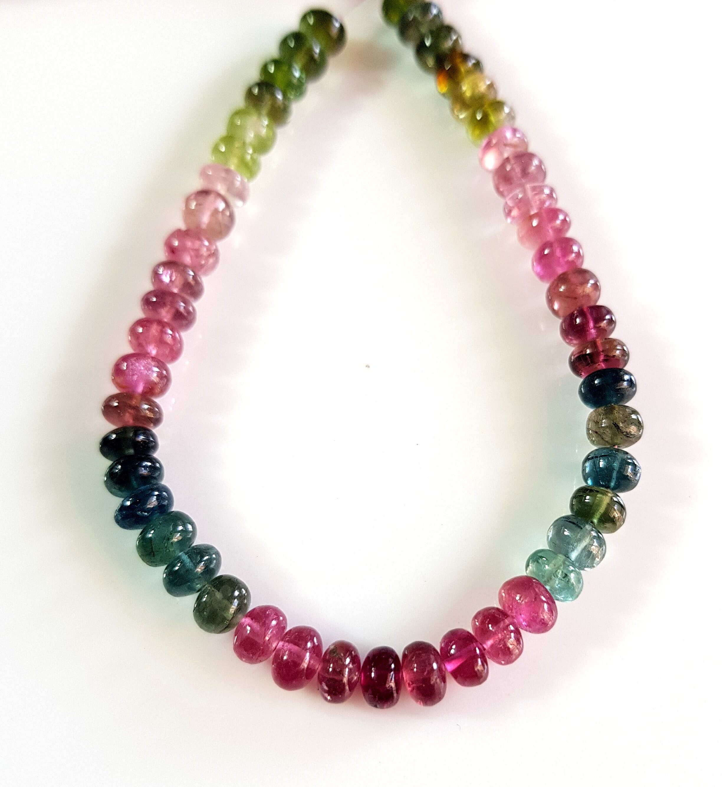 Natural Multi Tourmaline Beads Gemstone Multi Tourmaline | Etsy