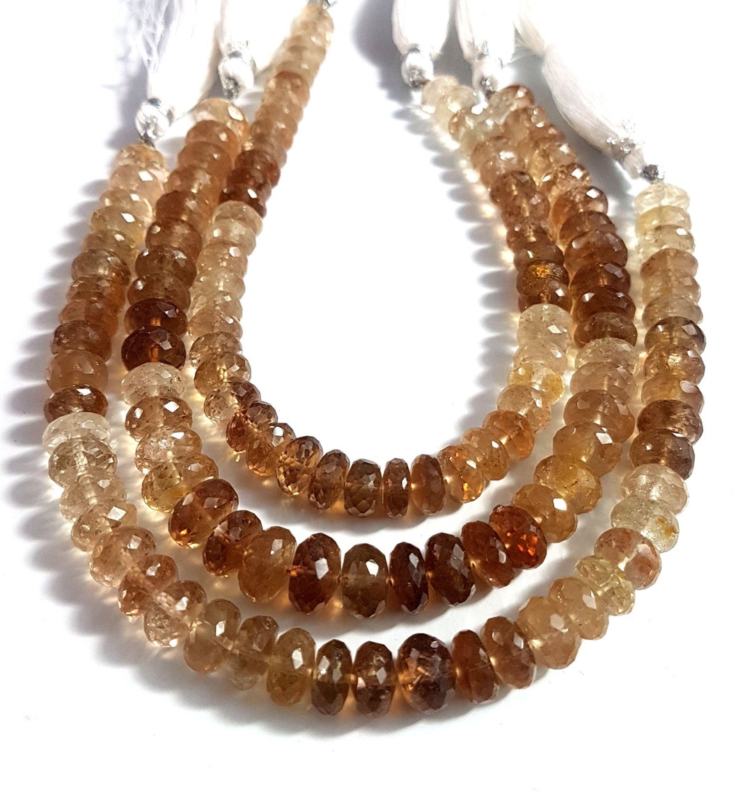 Natural Imperial Topaz Beads Gemstone Imperial Topaz Faceted Rondelles ...