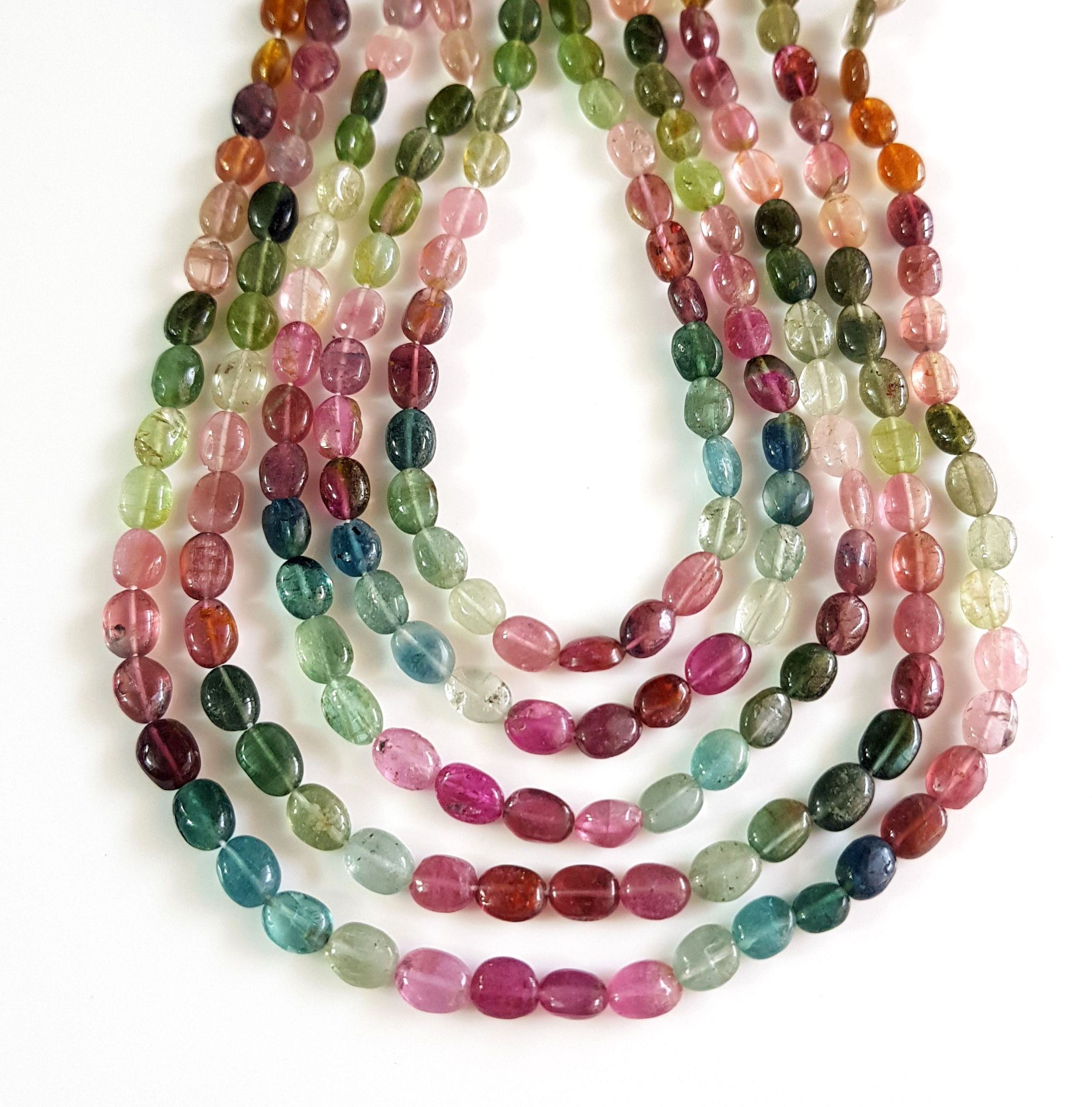 Natural Multi Tourmaline Gemstone Tourmaline Smooth Oval Shape | Etsy