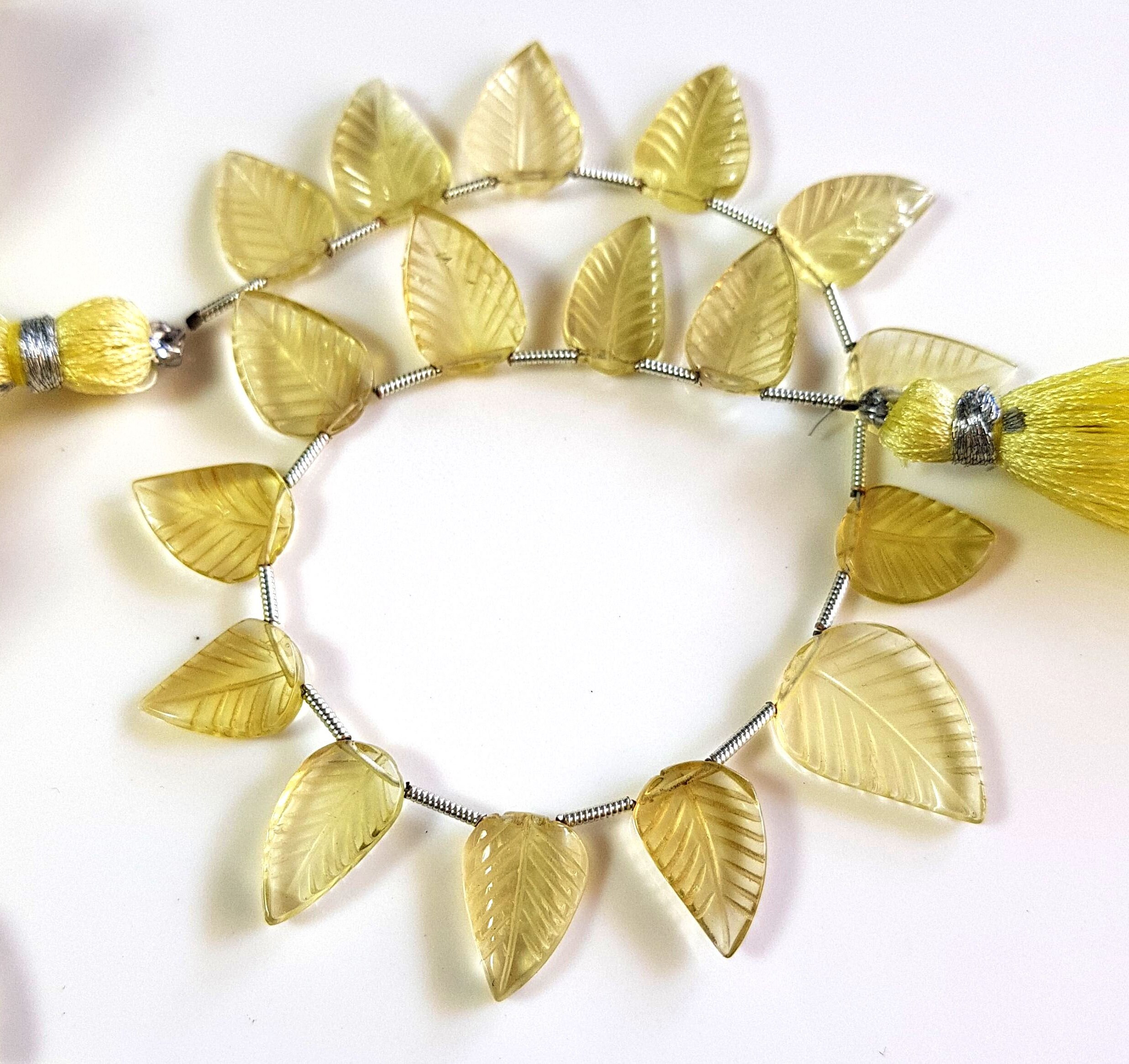 Lemon Topaz Leaf Carving Gemstone Lemon Topaz Pear Shape | Etsy