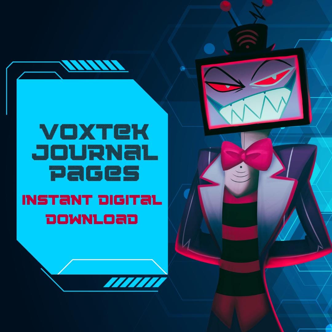 Voxtek Premium Stationery - Hazbin Hotel Vox Themed Stationery for ...
