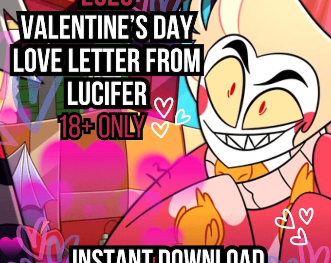 Valentine's Letter From LUCIFER of Hazbin Hotel (INSTANT DOWNLOAD) (18 ...
