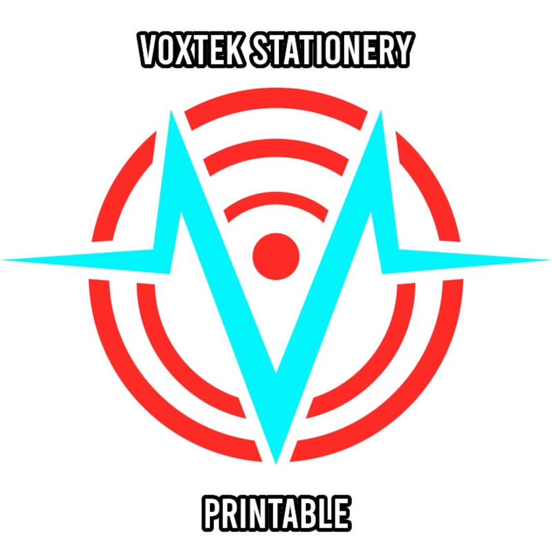 Voxtek Hazbin Hotel Vox Digital Stationery Set Printable for Letter ...