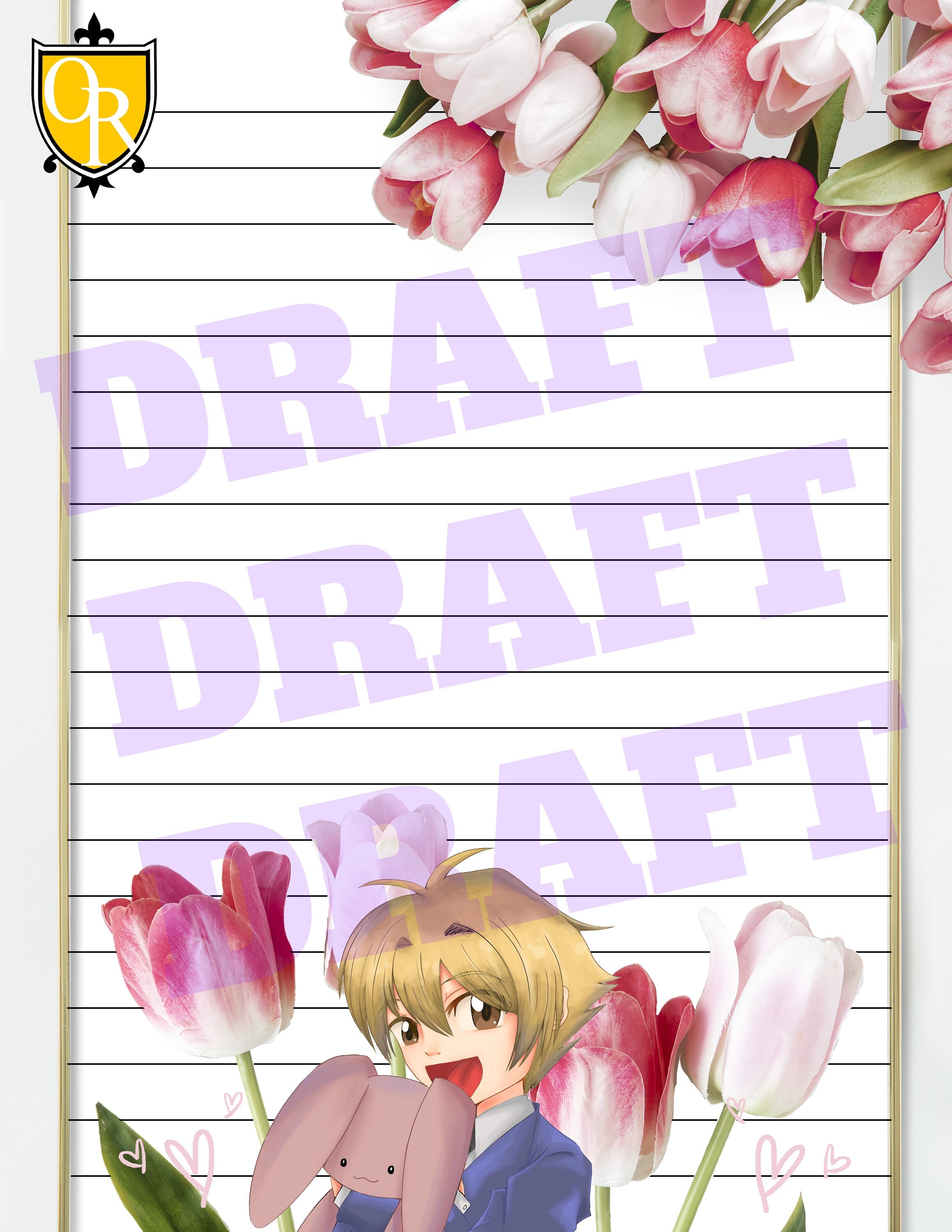 Honey-senpai Haninozuka Mitsukuni Ouran Host Club Stationery Set ...