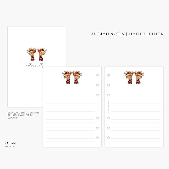 A6 Notes Paper Printable Paper Lined Paper Printable Notes | Etsy