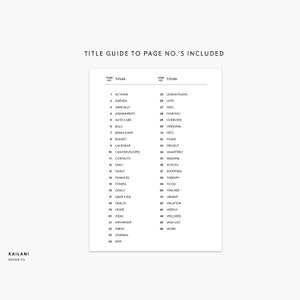 A6 Section Dashboards, Printable Dividers, A6 Printable Dashboard, 46 ...