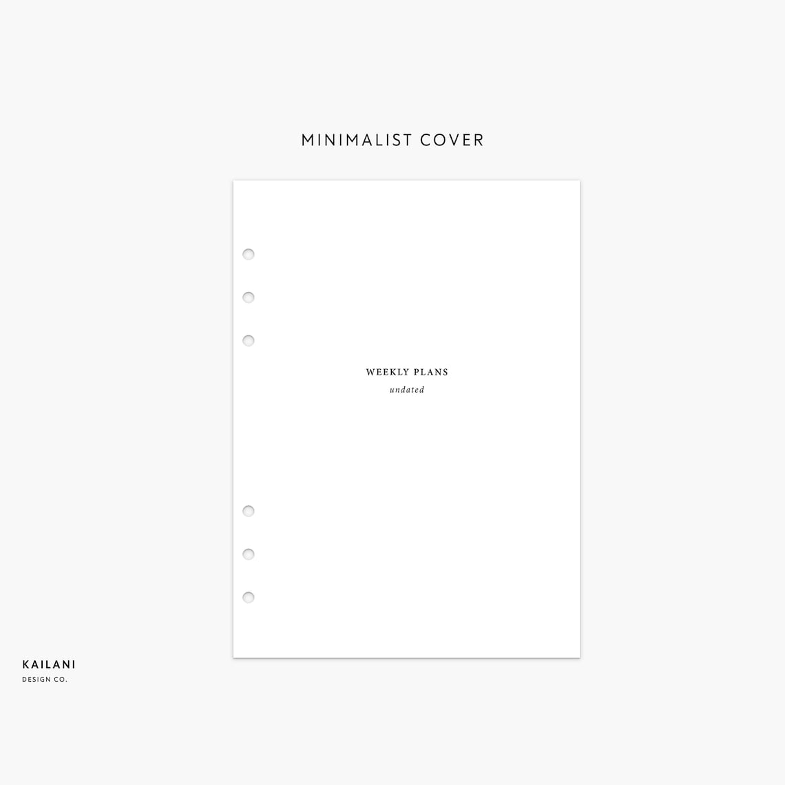 A5 Undated Weekly Planner Printable Planner Inserts Week on - Etsy