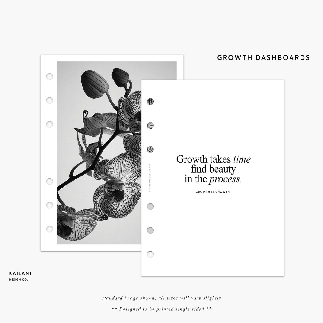 A5 GOALS Dashboard Set, GOALS 2024, Goal Motivation, Printable Dividers ...