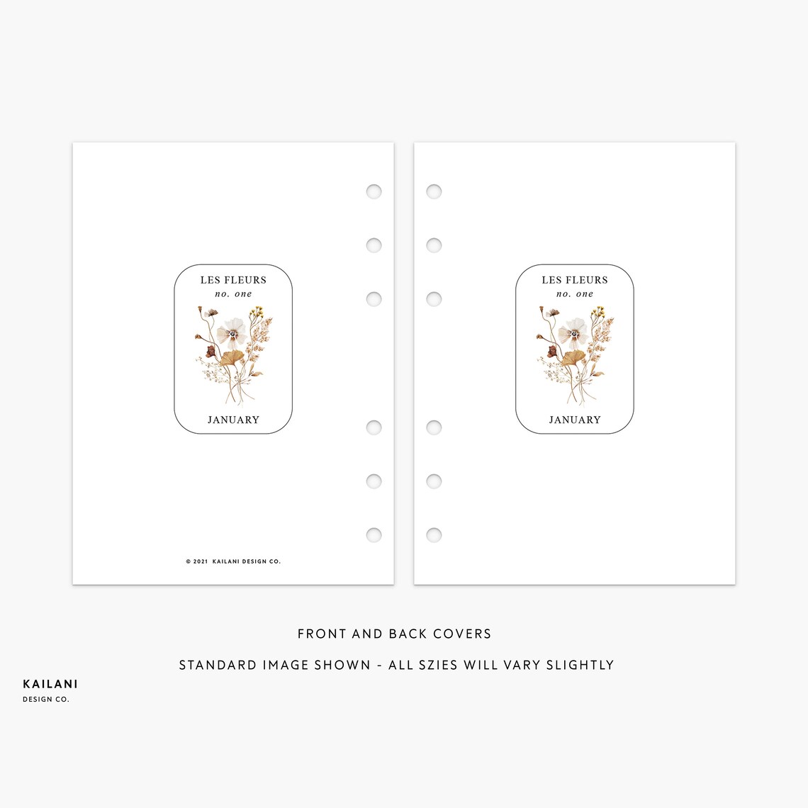 Personal Wide Section Covers Printable Dividers Personal | Etsy